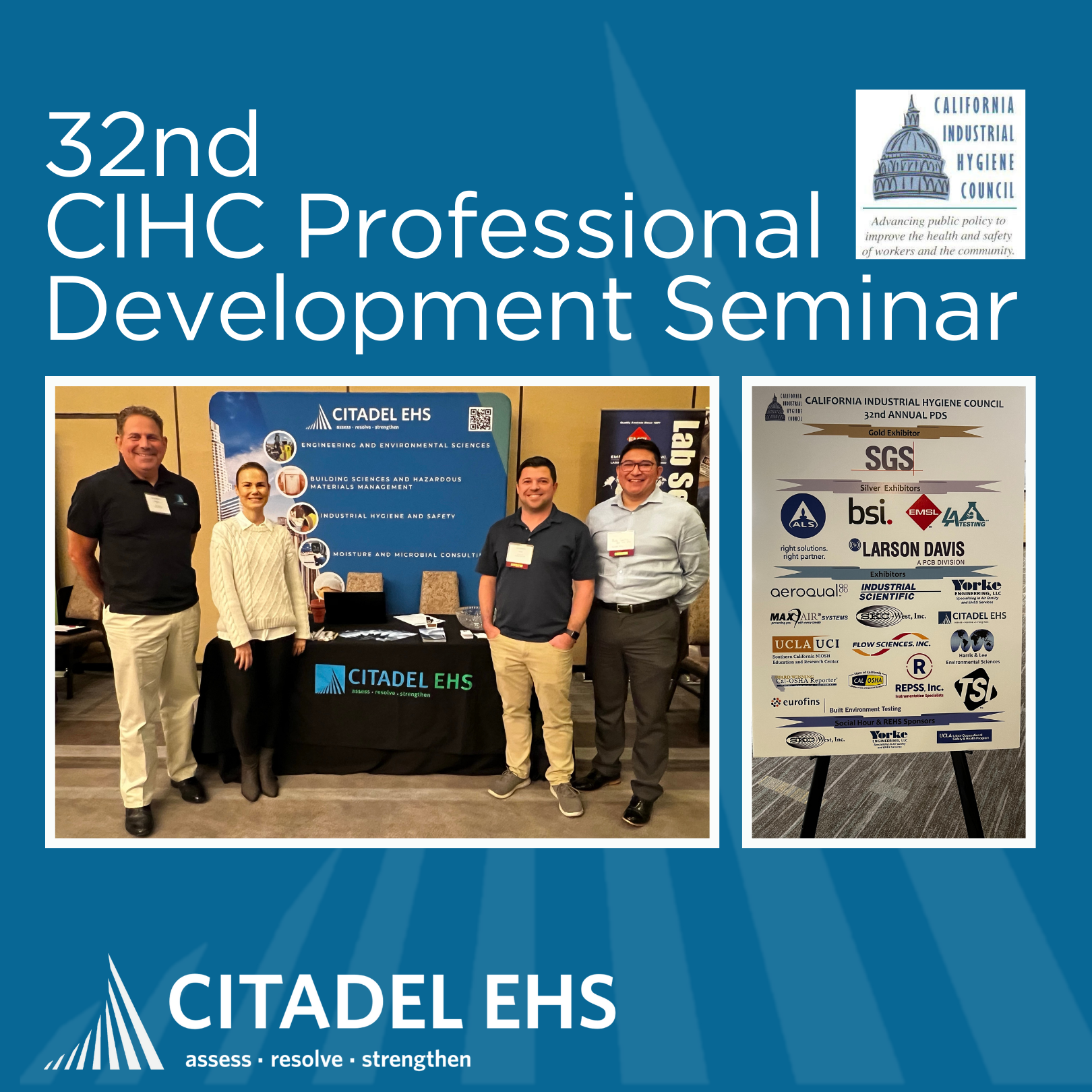 California Industrial Hygiene Council Professional Development Seminar - Citadel EHS
